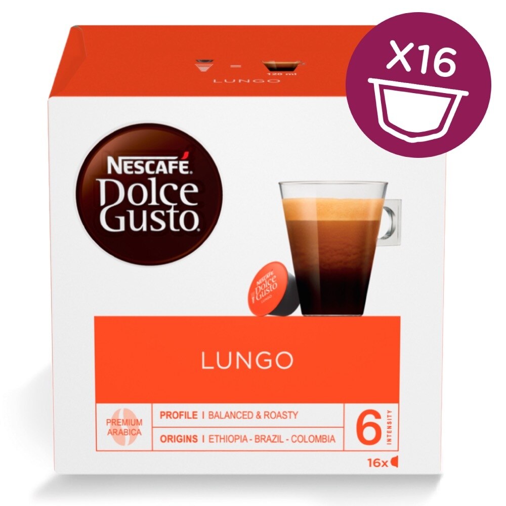 Caffè lungo: confezione da 16 caffè in capsule - Nescafé Dolce Gusto